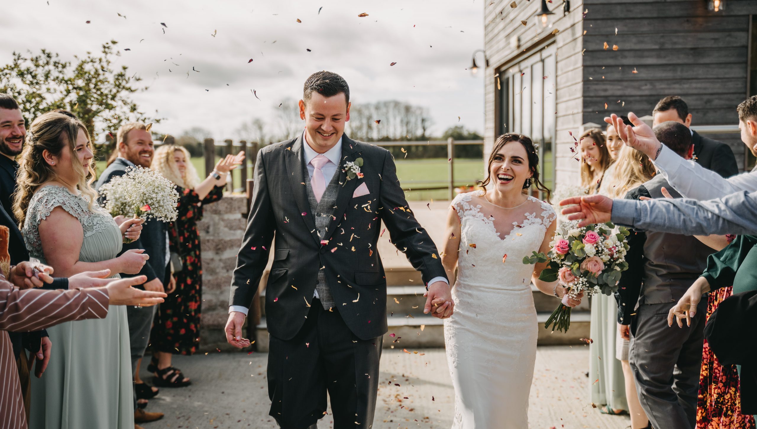 Emily and Scott: A March Wedding in the Barn - Stennack Farm Wedding ...