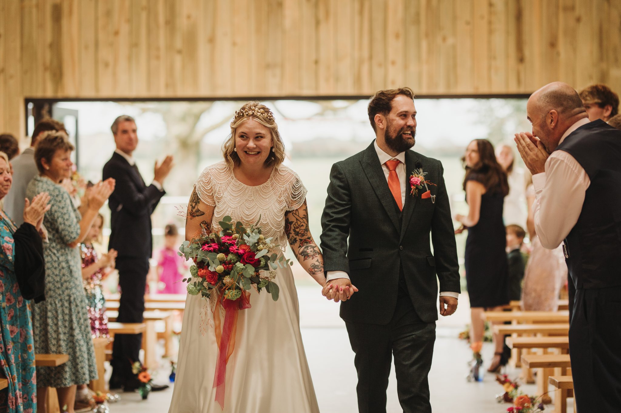Alice and Ryan: Bright Florals and Disco Sparkle - Stennack Farm ...